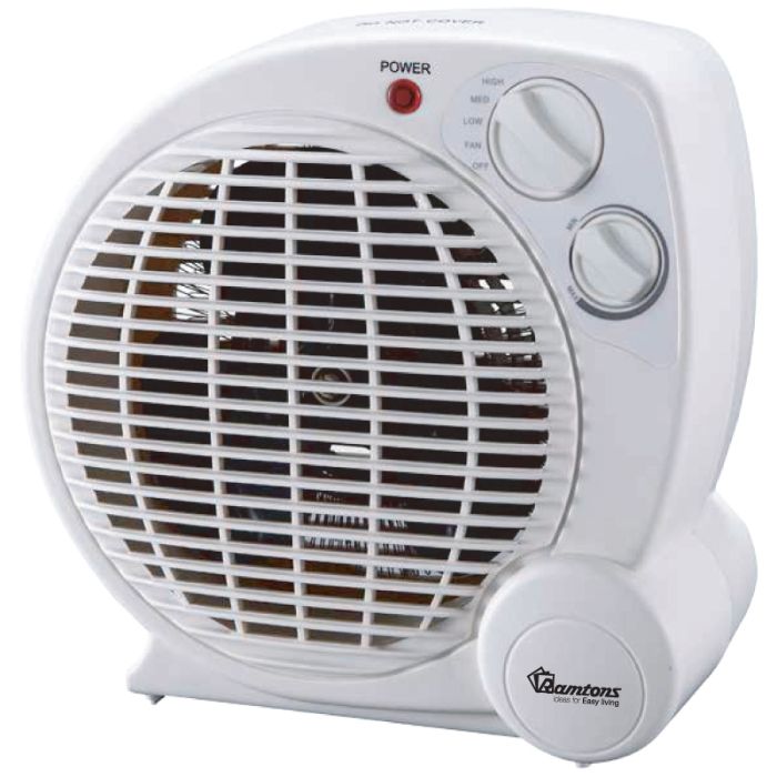 Ramtons White Fan Heater, 3 Heat Settings- RM/475 Price in Kenya | Call ...