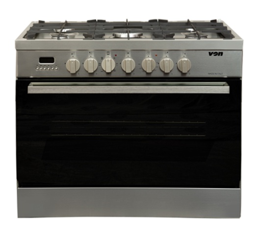 Von Professional 5 Gas Cooker - Stainless Steel | Leviticus Electronics