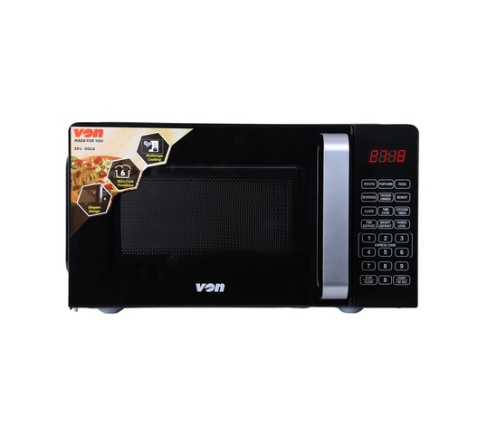 VON Microwave Oven, Solo, 20L, Digital – Black | Leviticus Electronics